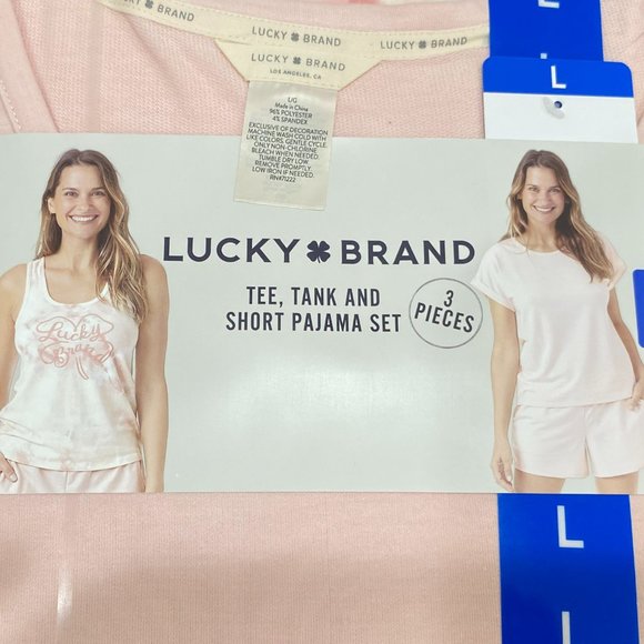 Lucky Brand | Intimates & Sleepwear | Lucky Brand Lady 3 Piece Pajama ...